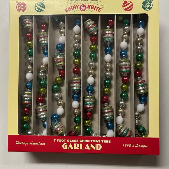 Christopher Radko | Holiday | Christopher Radko Shiny Brite Garland New ...